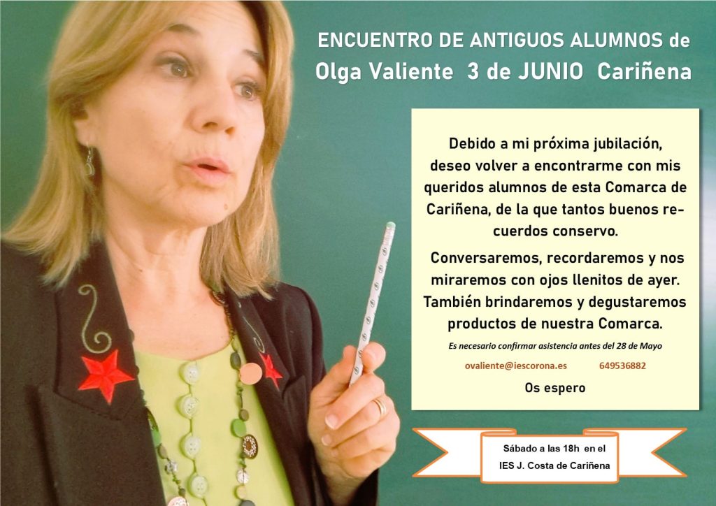 OLGA VALIENTE- ENCUENTRO ANTIGUOS ALUMNOS